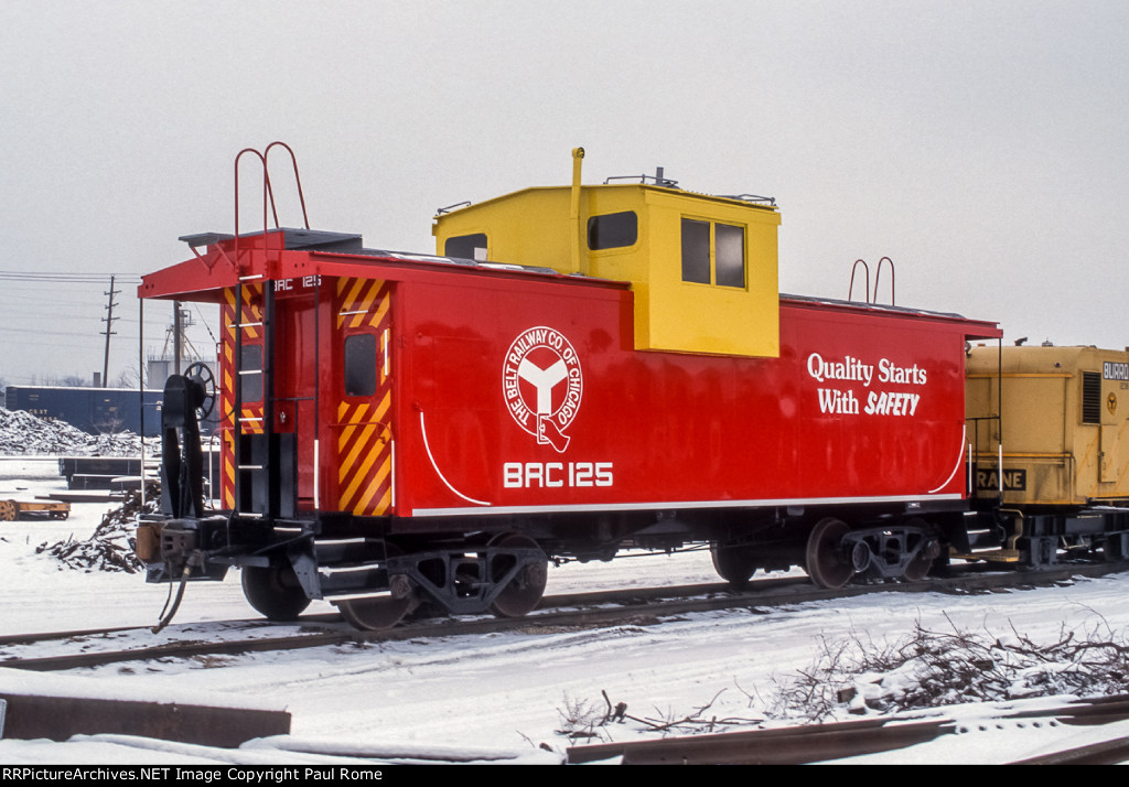 BRC 125, Wide Vision Caboose, New rebuilt-repainted caboose at BRC Clearing Yard